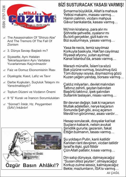 MİLLİ-COZUM-KASIM-2022 - Prof. Dr. Necmettin Erbakan